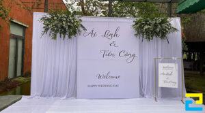 15+ Mẫu Backdrop, Background Đám Cưới Ngoài Trời Cực Đẹp