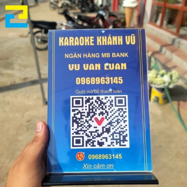 Bảng Mã QR Code Để Bàn - Hỗ Trợ Thanh Toán Nhanh Chóng - inan2h